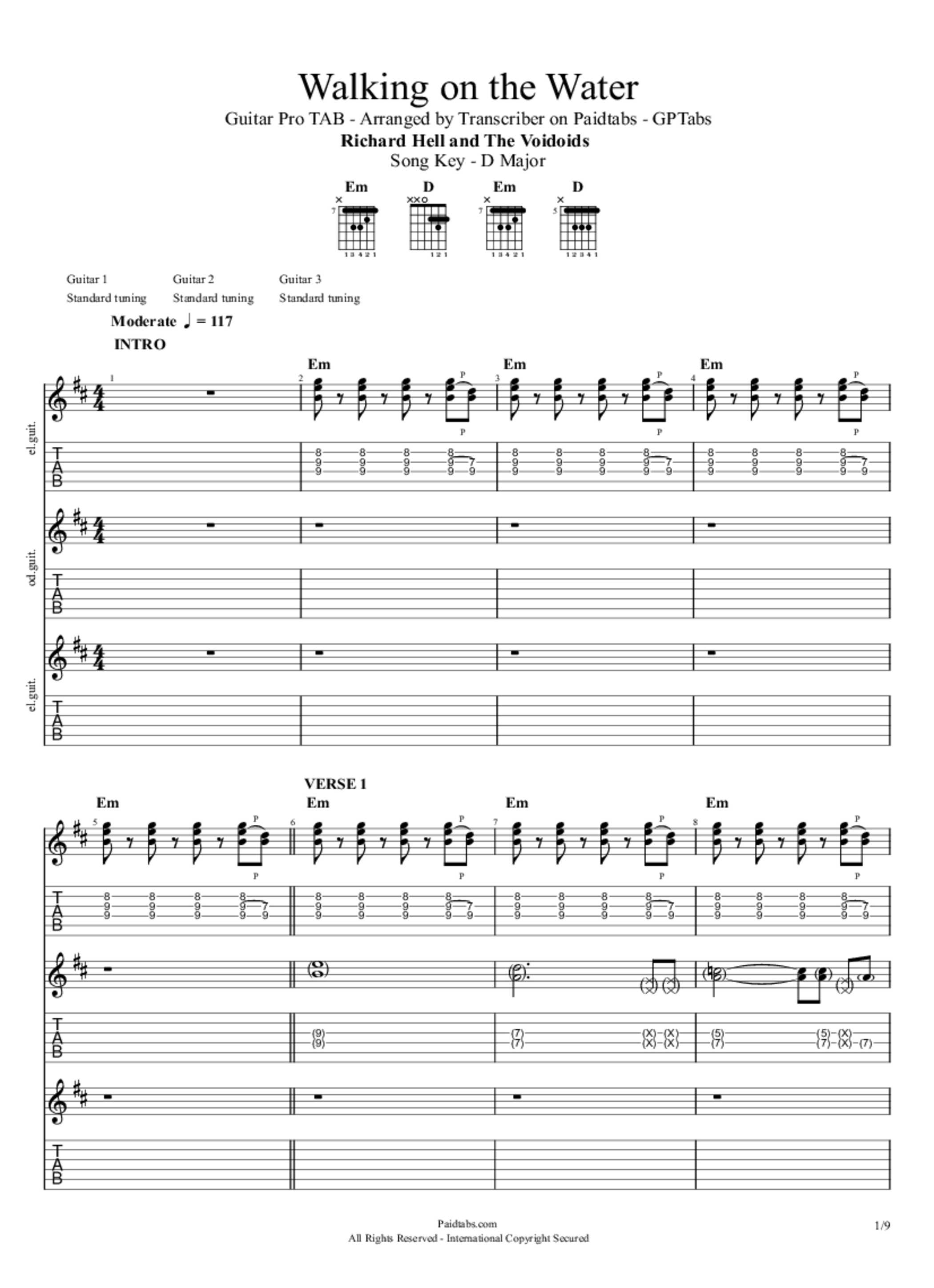 Walking On Sunshine Guitar Chords